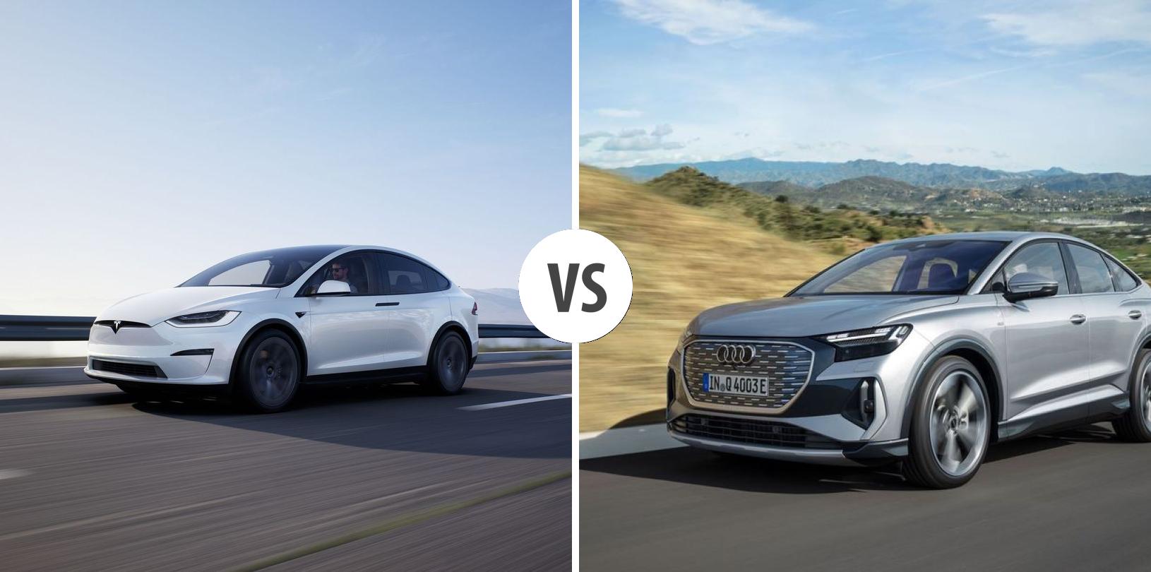 TESLA Model X VS Audi Q4 Sportback e-tron – Vergleiche Preise, Leistung ...