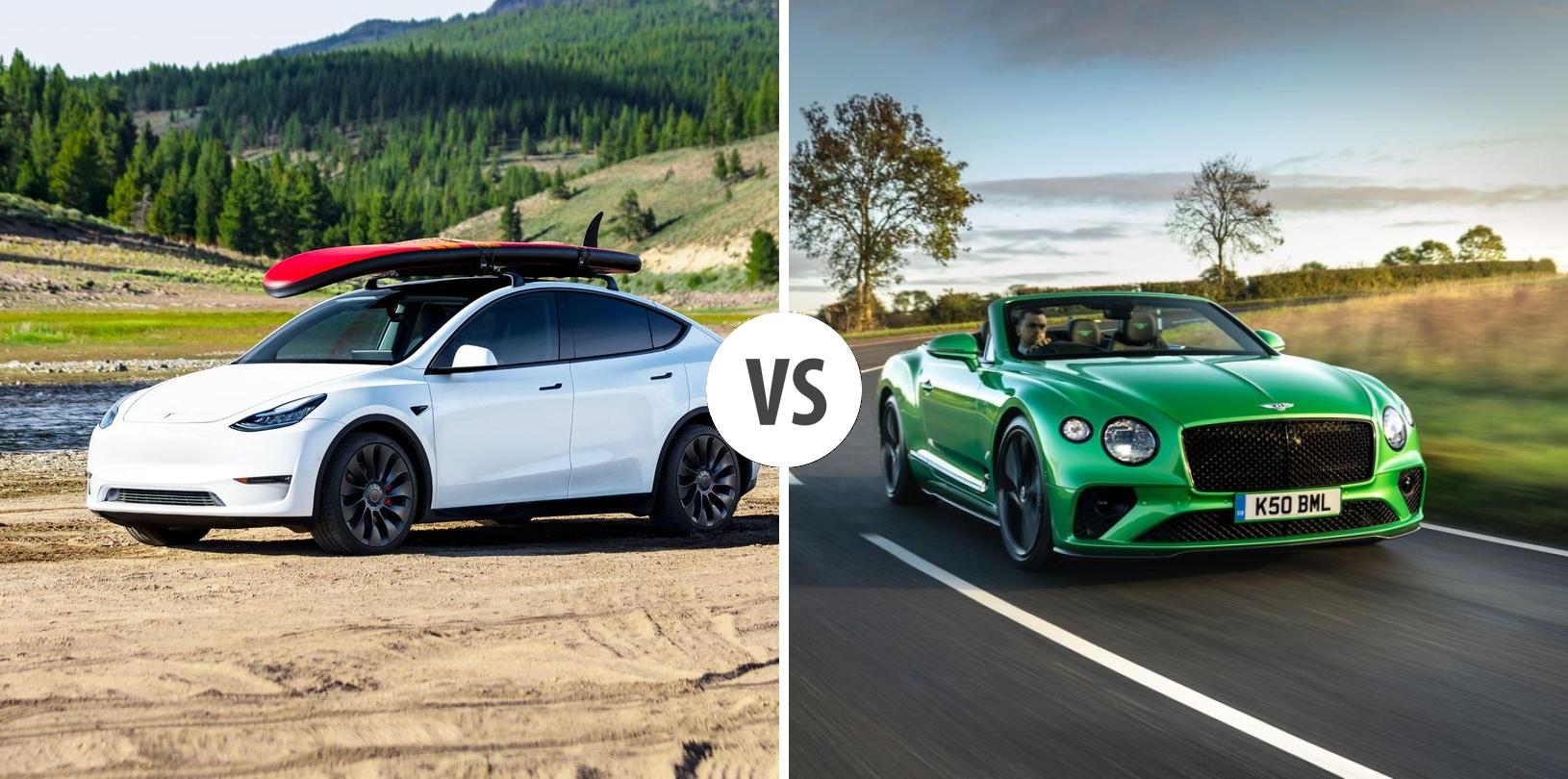TESLA Model Y VS Bentley Continental GTC – Vergleiche Preise, Leistung ...