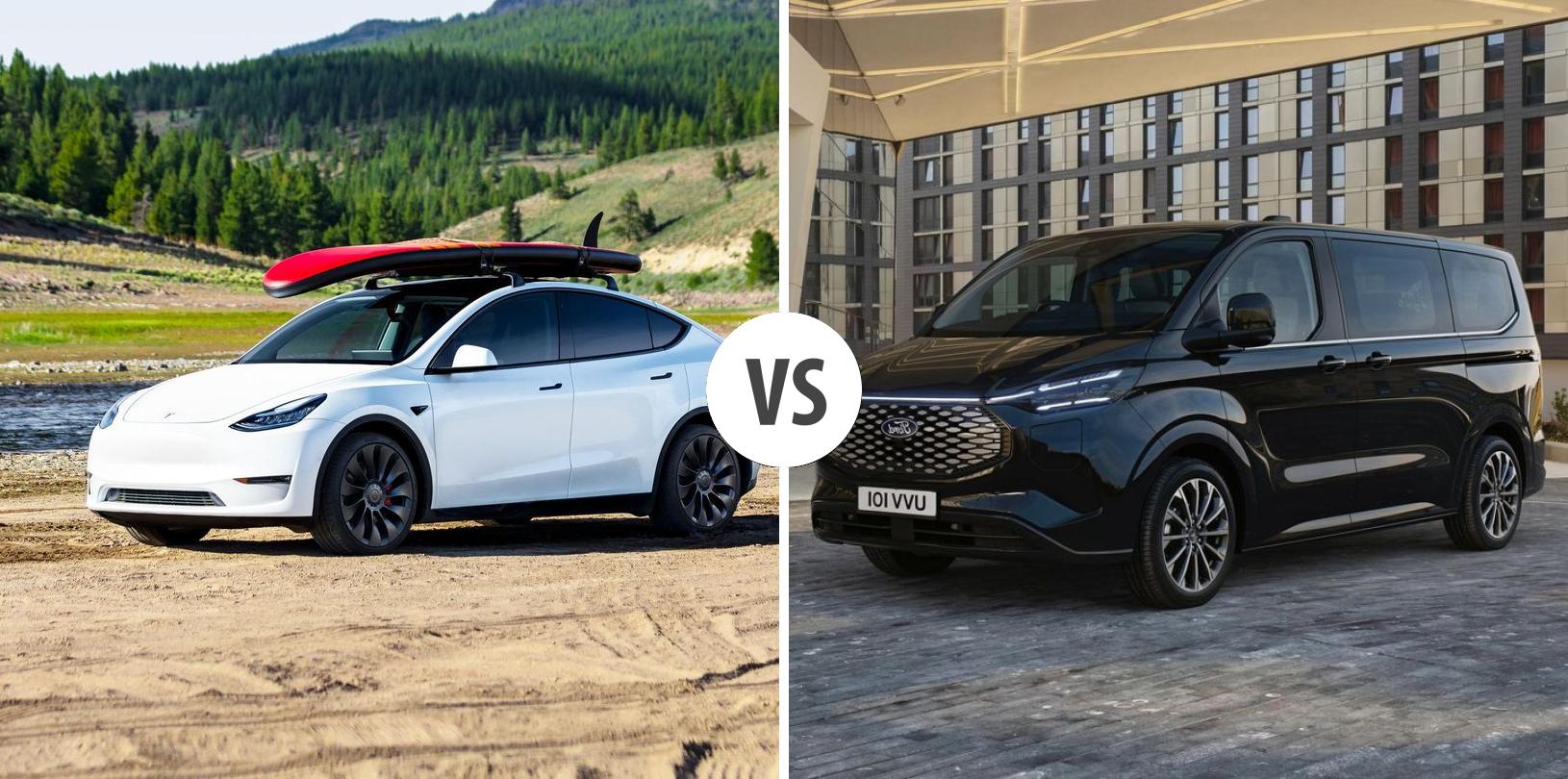 TESLA Model Y VS Ford E-Tourneo Custom – Vergleiche Preise, Leistung ...