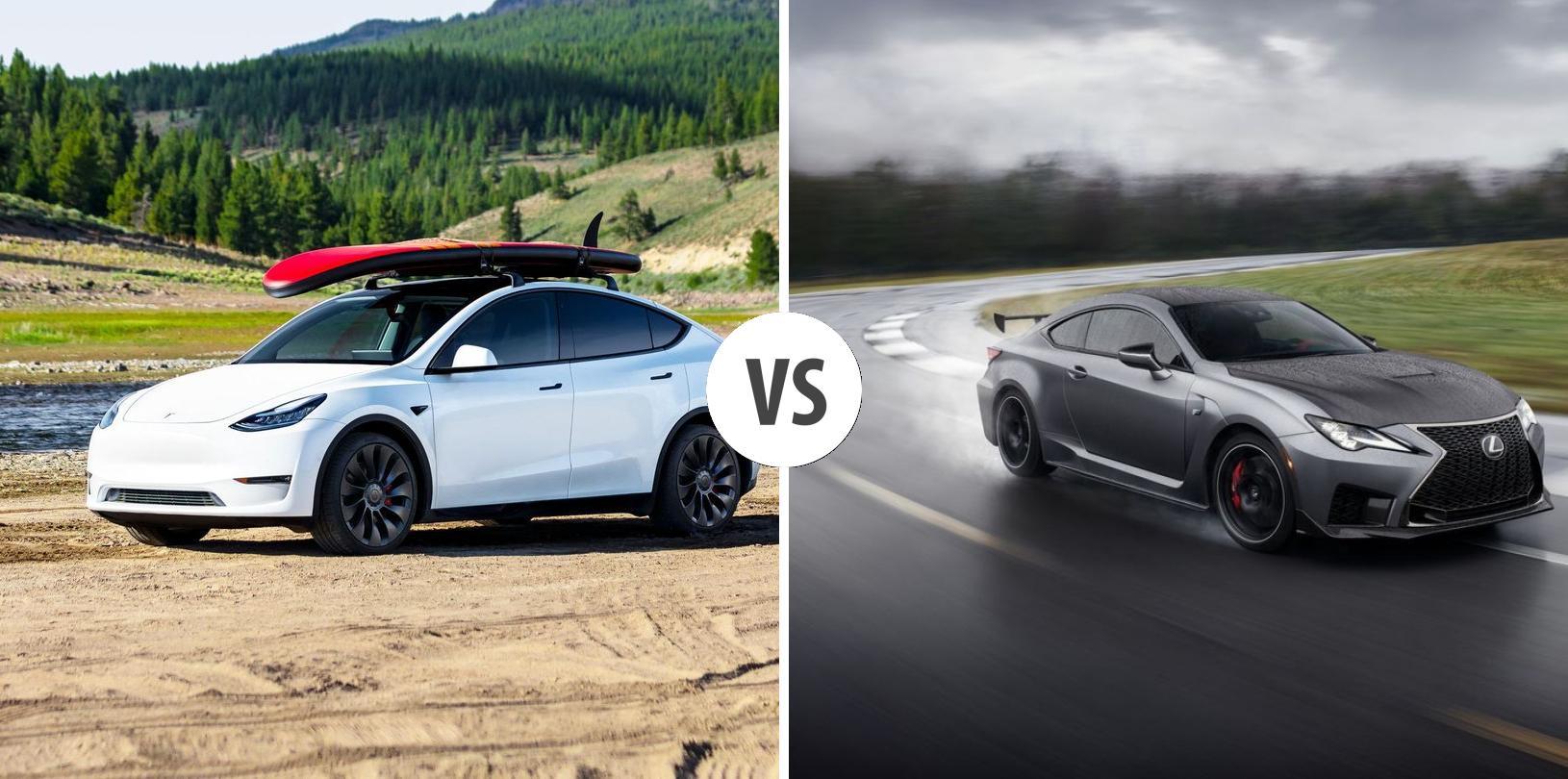 TESLA Model Y VS Lexus RC Autovergleich | AUTOGOTT.DE