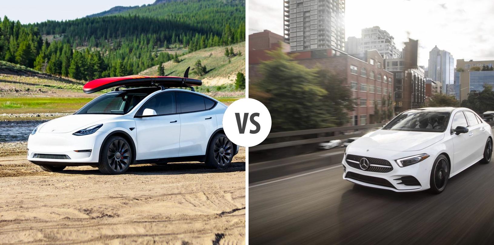 TESLA Model Y VS Mercedes A-Klasse Limousine – Vergleiche Preise ...