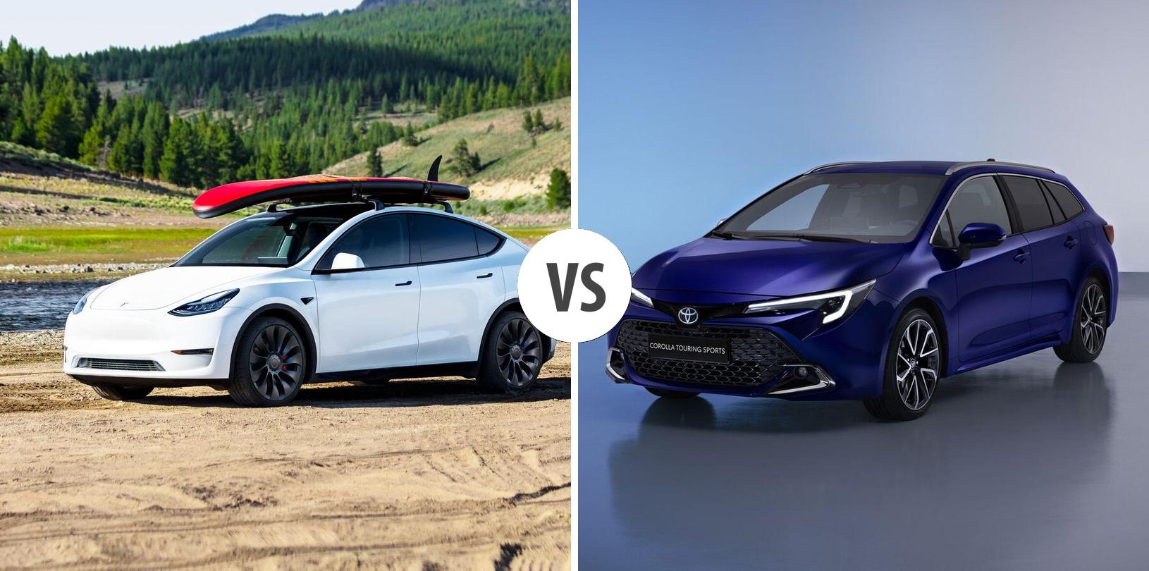 TESLA Model Y VS Toyota Corolla Touring Sports – Vergleiche Preise ...