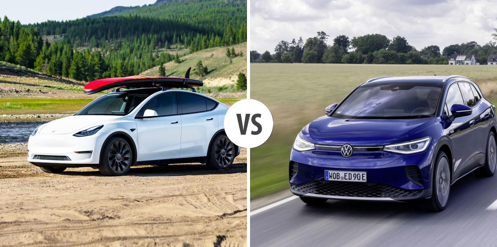 TESLA Model Y VS Volkswagen ID.4 – Vergleiche Preise, Leistung ...