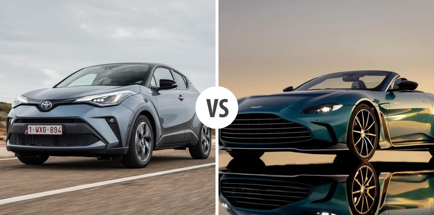 Toyota C-HR VS Aston Martin Vantage Roadster – Vergleiche Preise ...