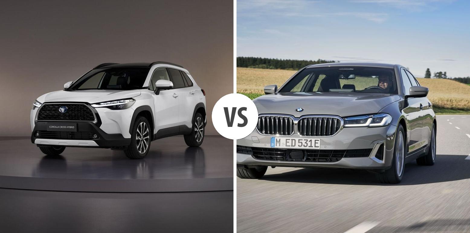 Toyota Corolla Cross VS BMW 5er Limousine – Vergleiche Preise, Leistung ...