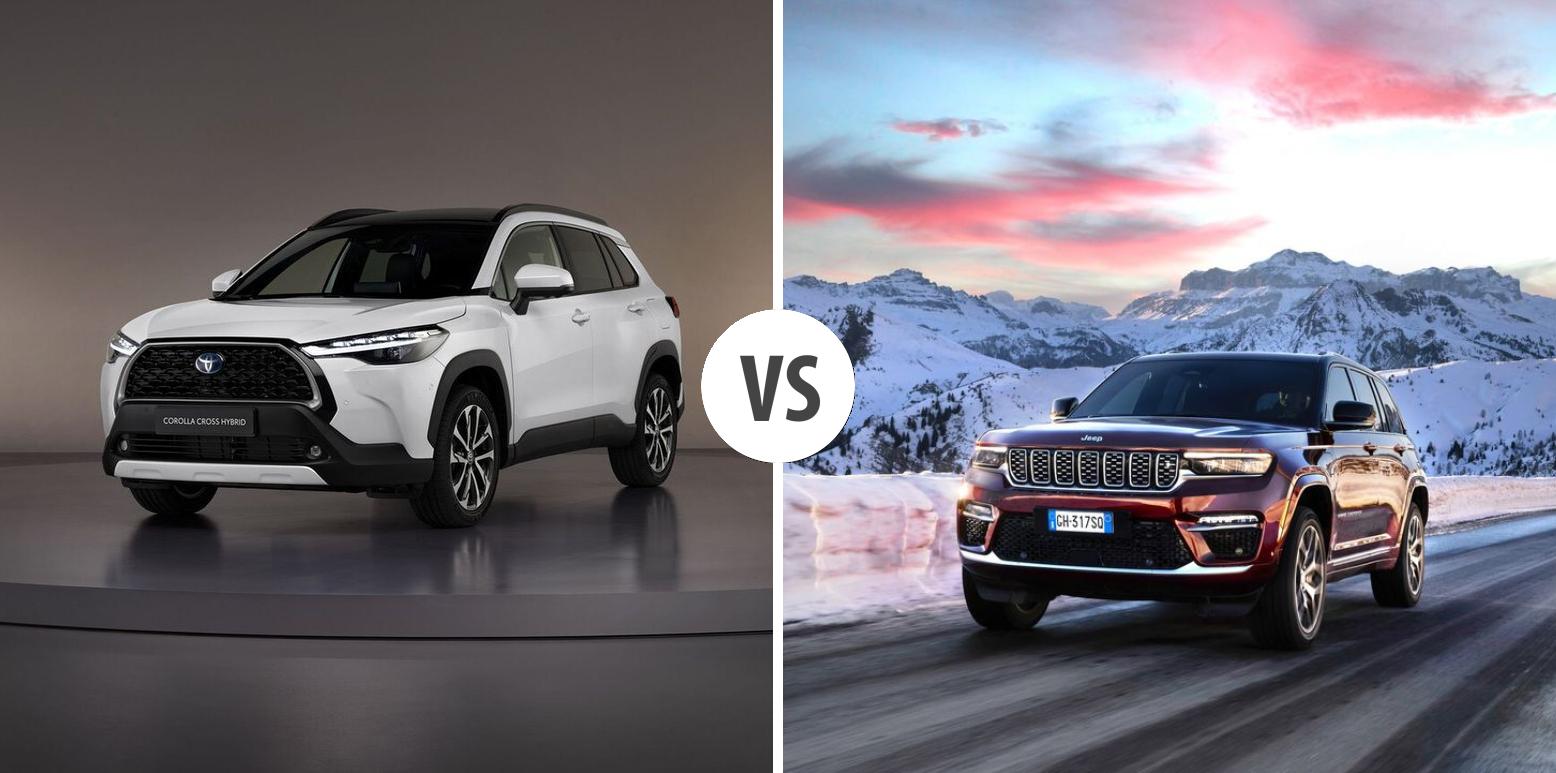Toyota Corolla Cross VS Jeep Grand Cherokee – Vergleiche Preise ...