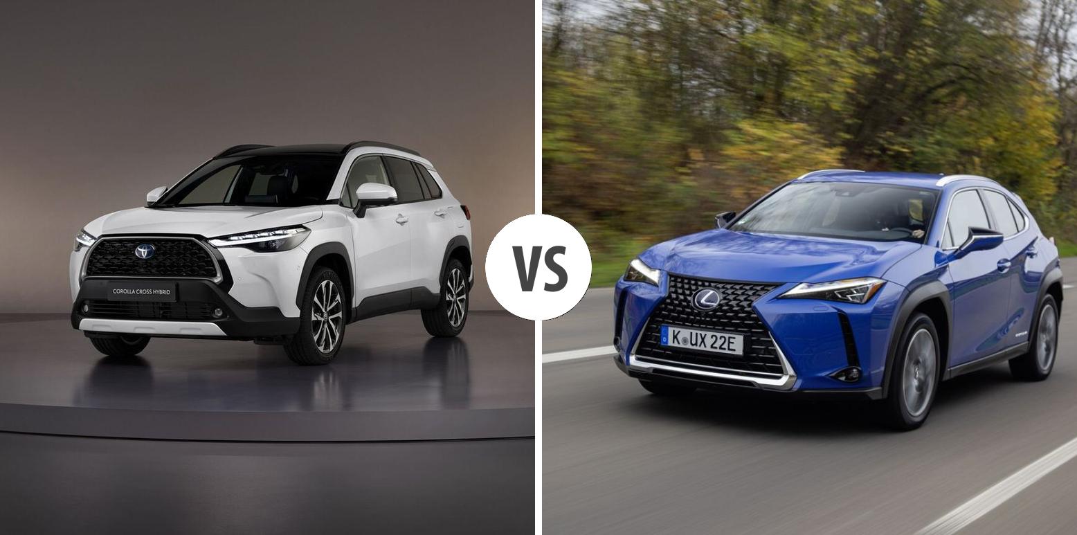 Toyota Corolla Cross VS Lexus UX Elektro – Vergleiche Preise, Leistung ...