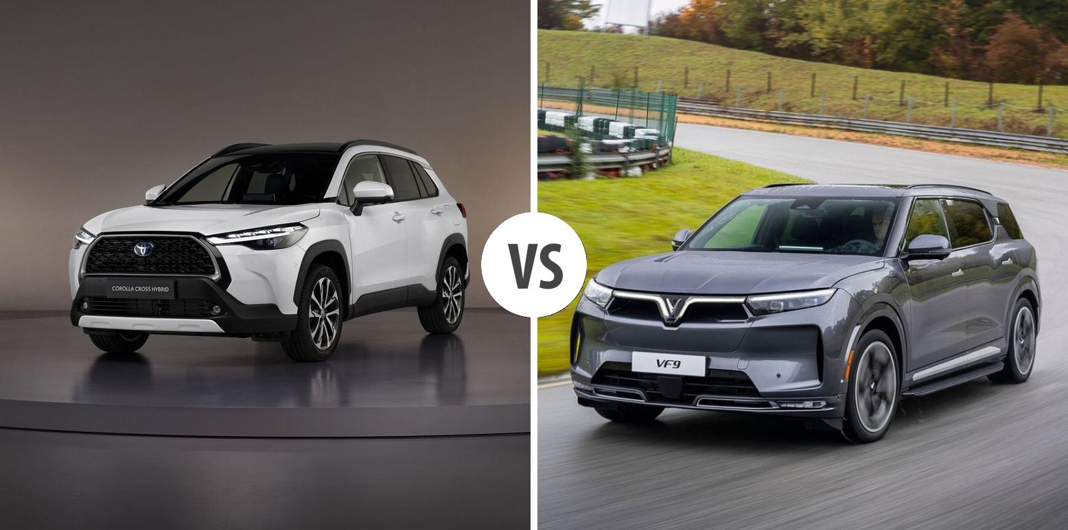 Toyota Corolla Cross VS VinFast VF 9 – Vergleiche Preise, Leistung ...