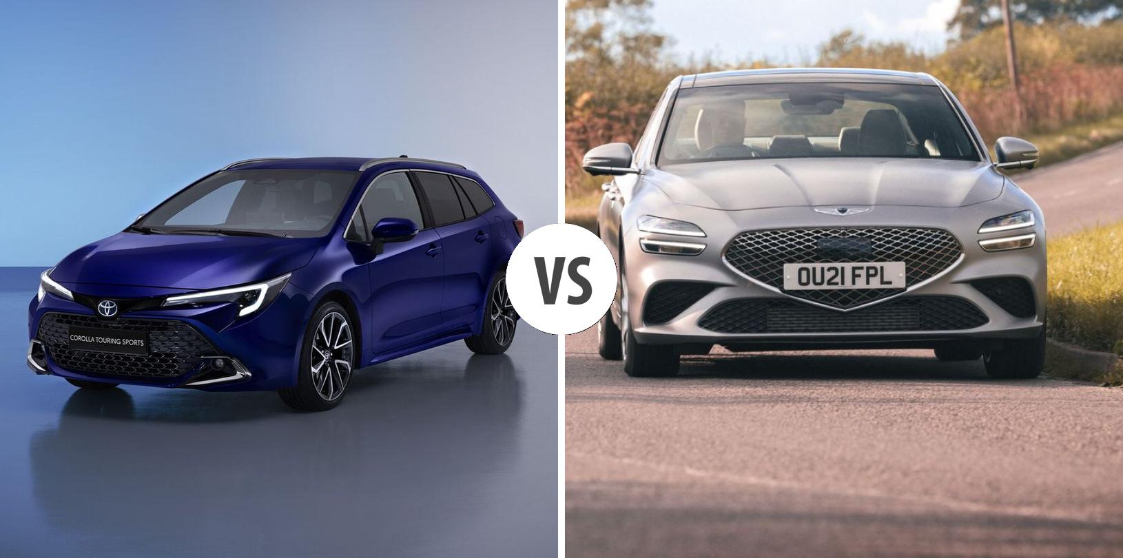 Toyota Corolla Touring Sports VS Genesis G70 Autovergleich | AUTOGOTT.DE
