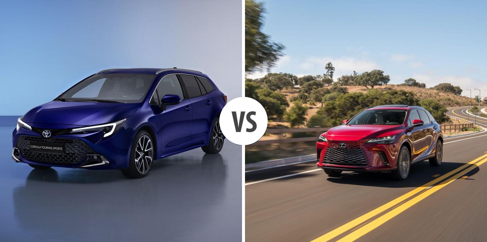 Toyota Corolla Touring Sports VS Lexus RX Autovergleich | AUTOGOTT.DE