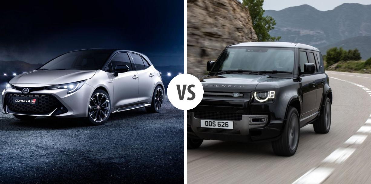 Toyota Corolla VS Land Rover Defender – Vergleiche Preise, Leistung ...