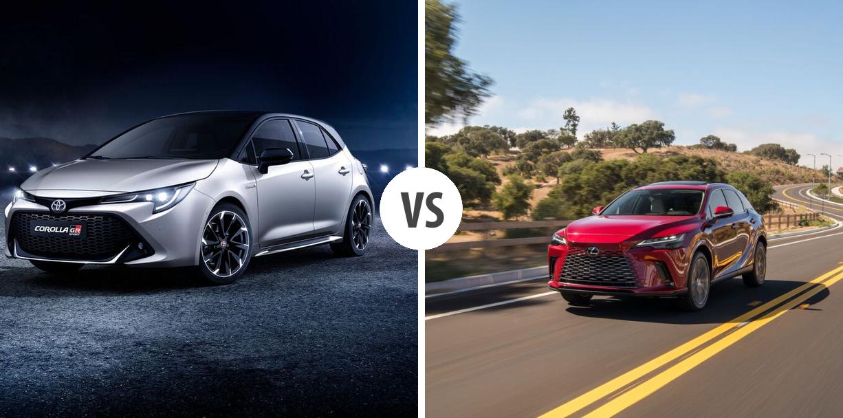 Toyota Corolla VS Lexus RX – Vergleiche Preise, Leistung, Kofferraum ...