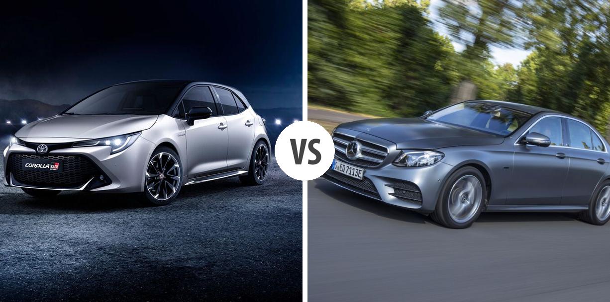 Toyota Corolla VS Mercedes E-Klasse Limousine – Vergleiche Preise ...