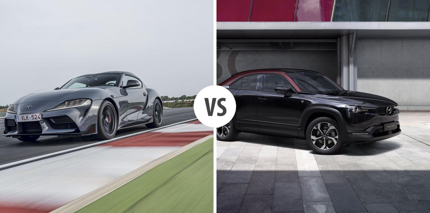 Toyota GR Supra VS Mazda MX-30 R-EV Autovergleich | AUTOGOTT.DE