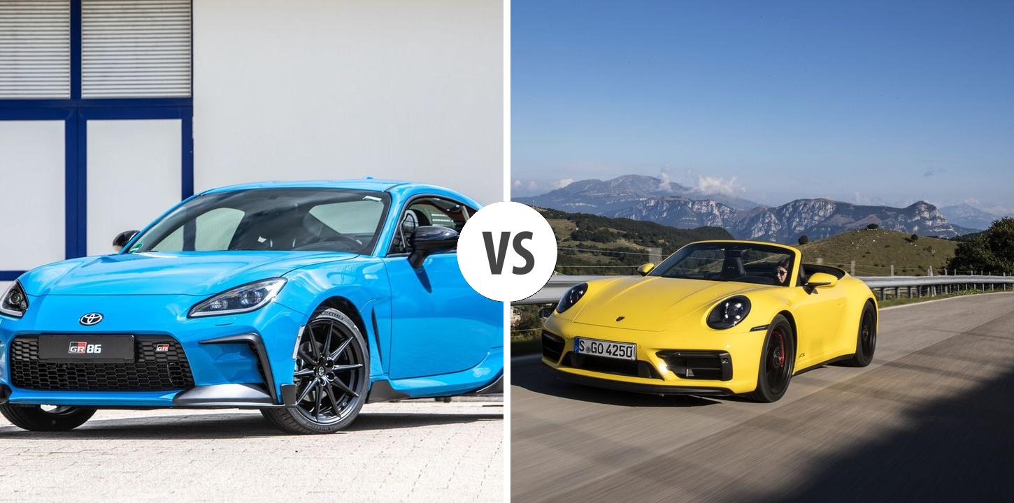 Toyota GR86 VS Porsche 911 Cabriolet Autovergleich | AUTOGOTT.DE