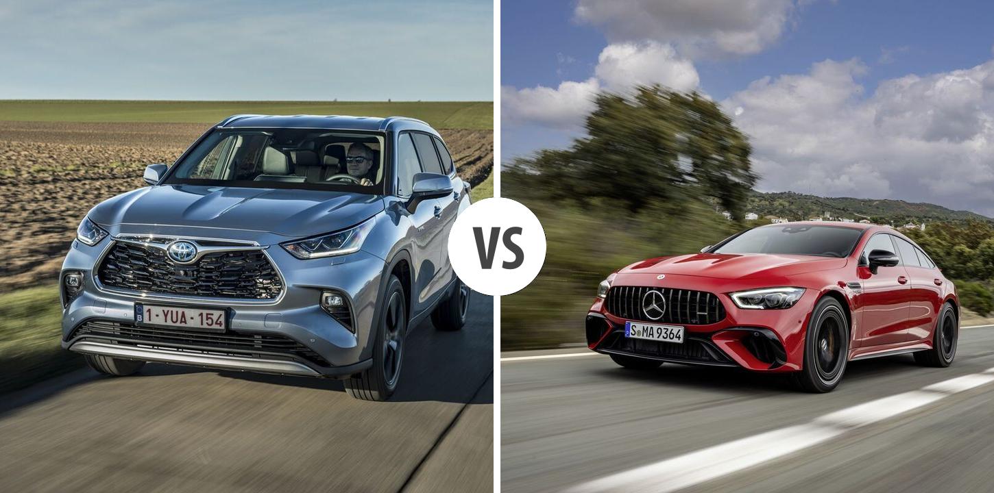 Toyota Highlander VS Mercedes AMG GT 4-Türer Coupé Autovergleich ...