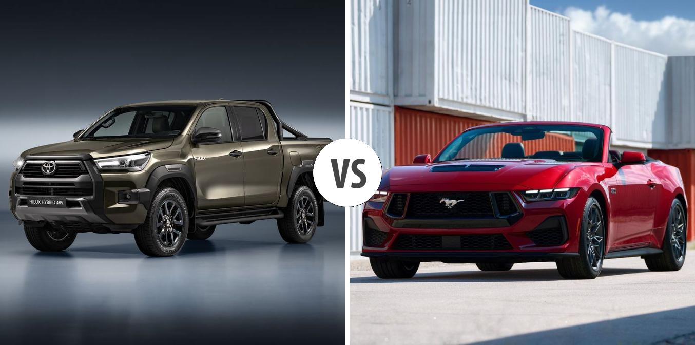 Toyota Hilux VS Ford Mustang Convertible – Vergleiche Preise, Leistung ...