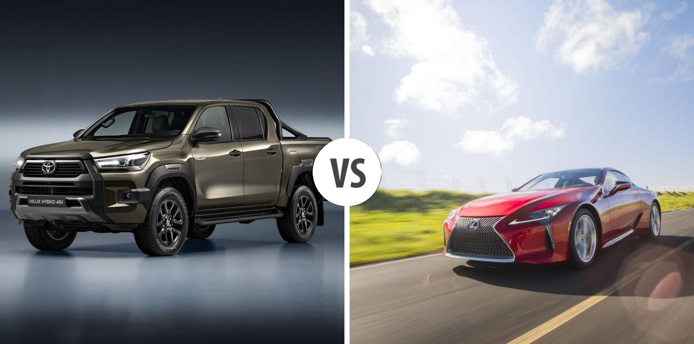 Toyota Hilux VS Lexus LC Autovergleich | AUTOGOTT.DE