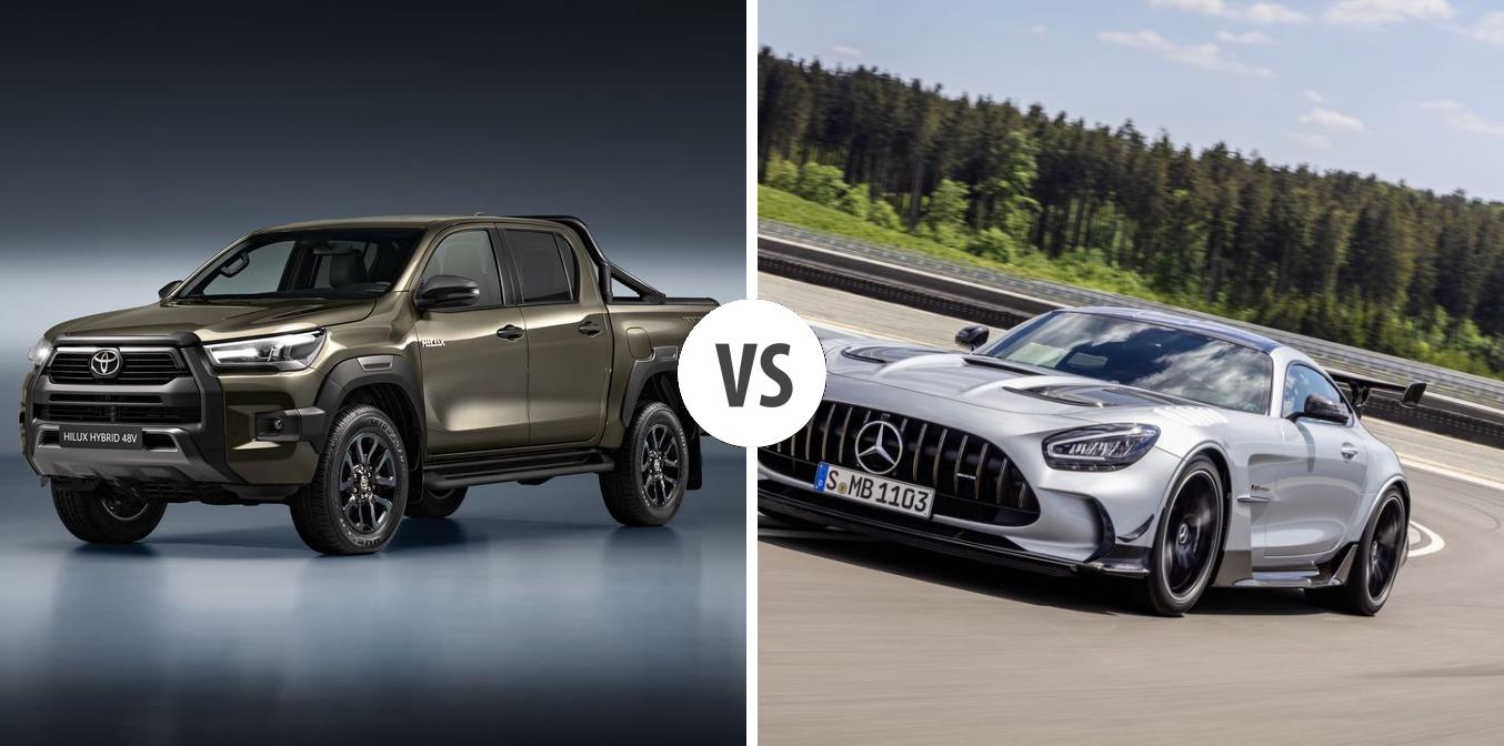Toyota Hilux VS Mercedes AMG GT Coupé – Vergleiche Preise, Leistung ...