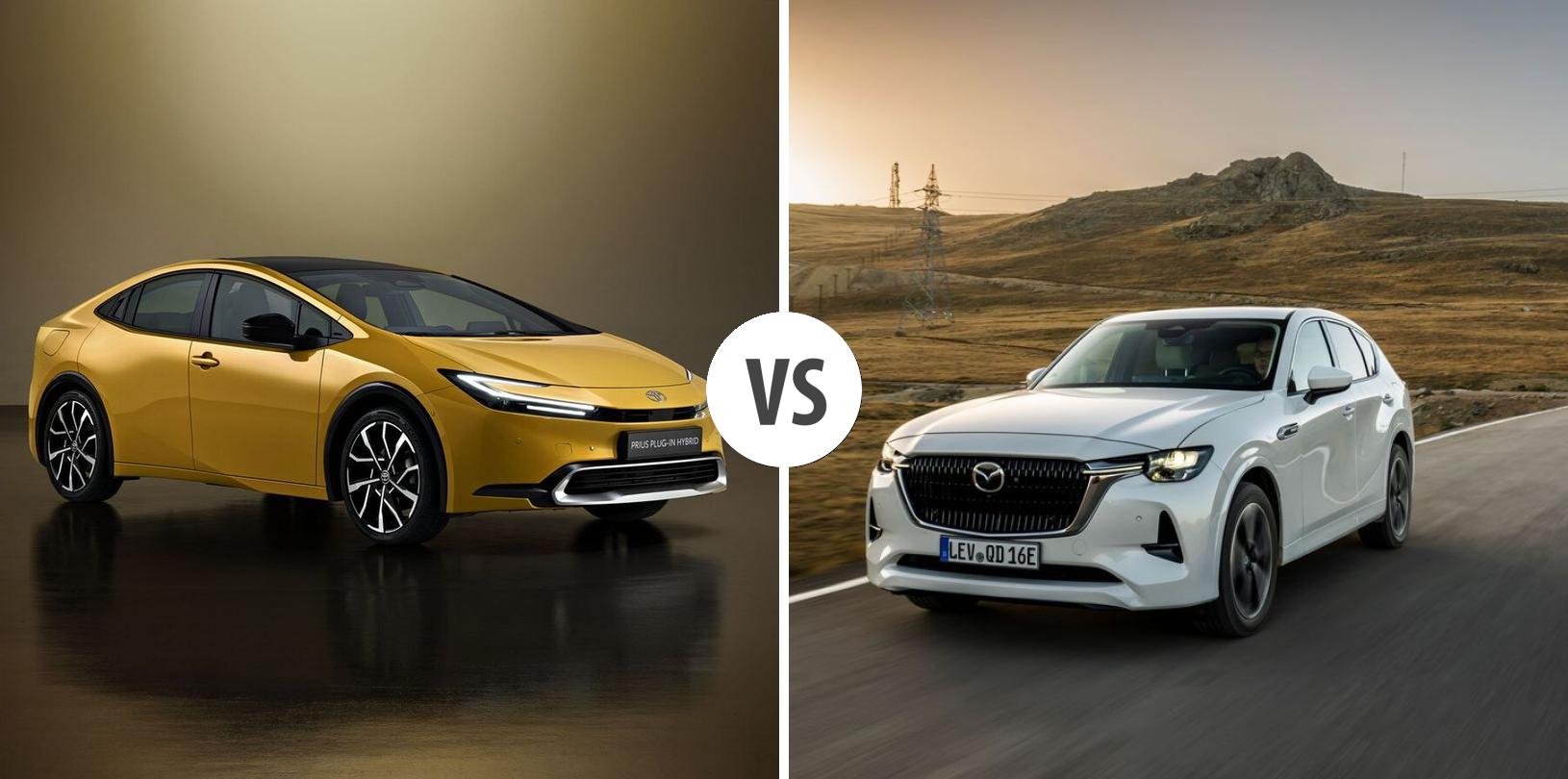 Toyota Prius VS Mazda CX-60 – Vergleiche Preise, Leistung, Kofferraum ...