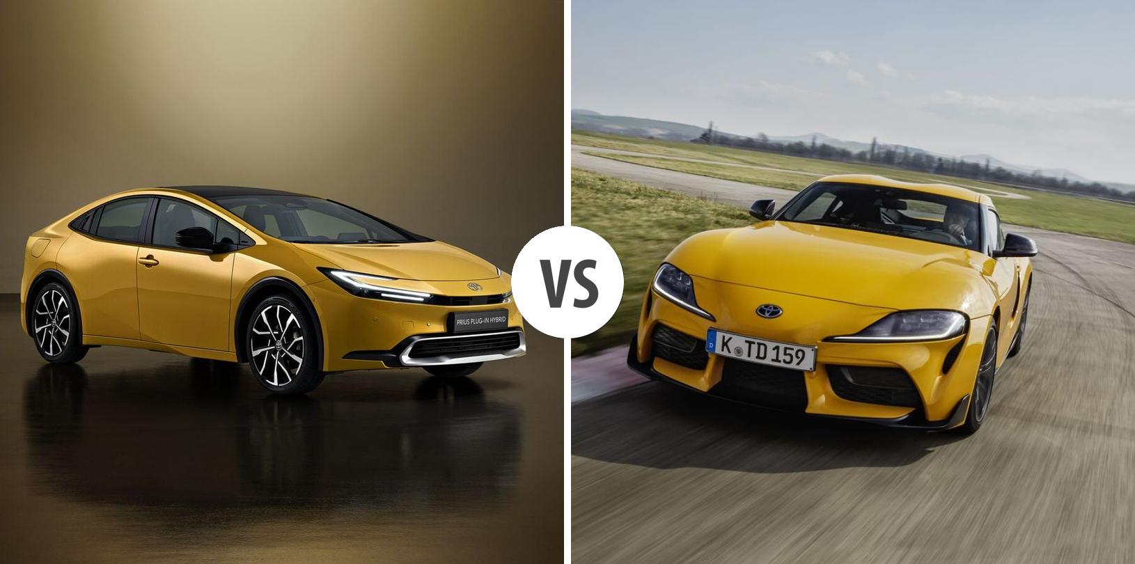 Toyota Prius VS Toyota Supra – Vergleiche Preise, Leistung, Kofferraum ...