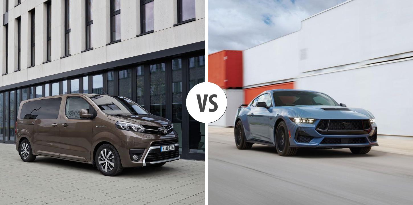 Toyota Proace Verso VS Ford Mustang Fastback Autovergleich | AUTOGOTT.DE