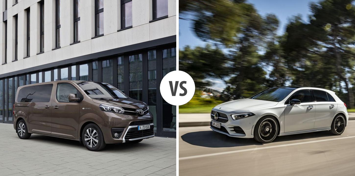 Toyota Proace Verso VS Mercedes A-Klasse – Vergleiche Preise, Leistung ...