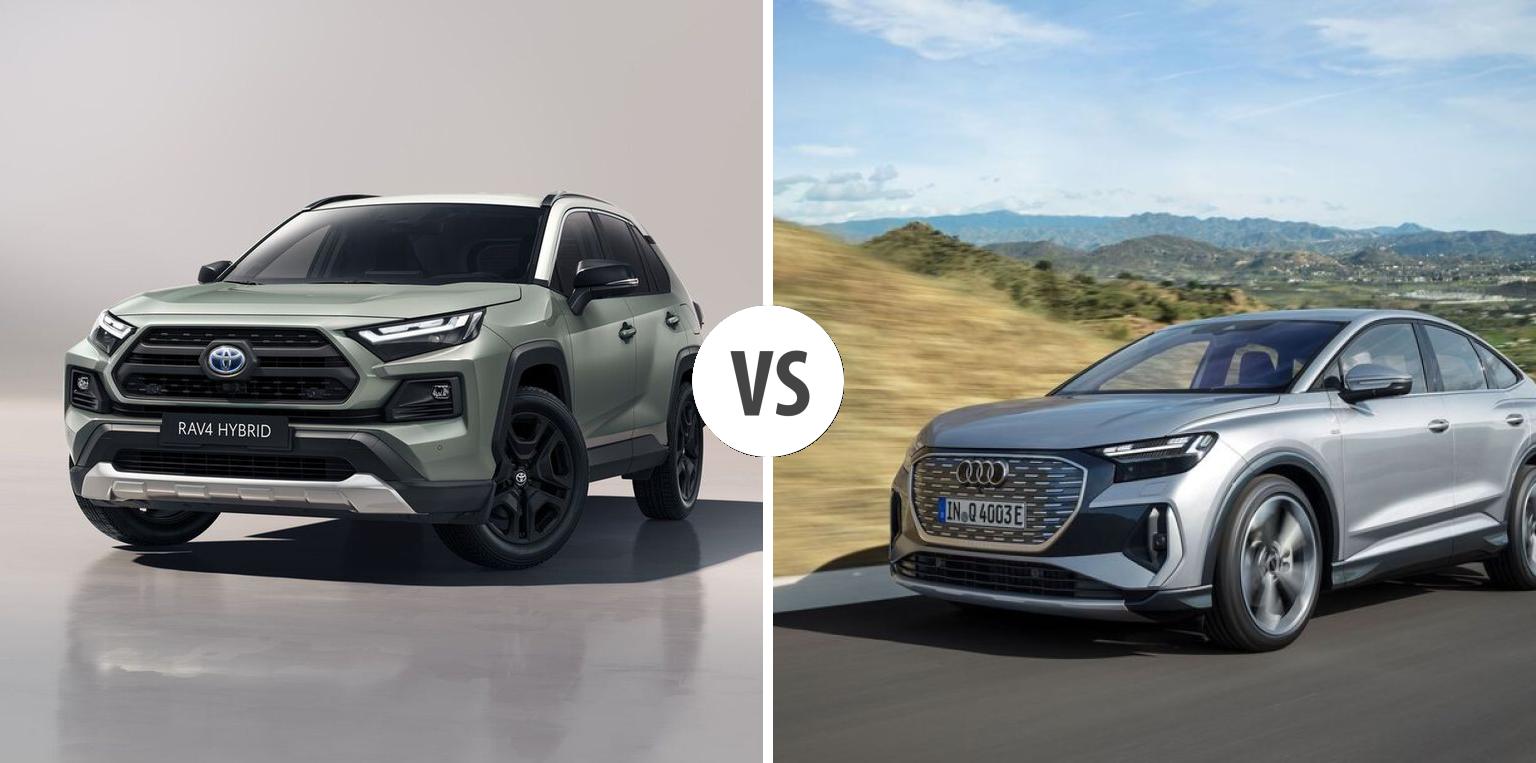 Toyota RAV4 VS Audi Q4 Sportback e-tron – Vergleiche Preise, Leistung ...