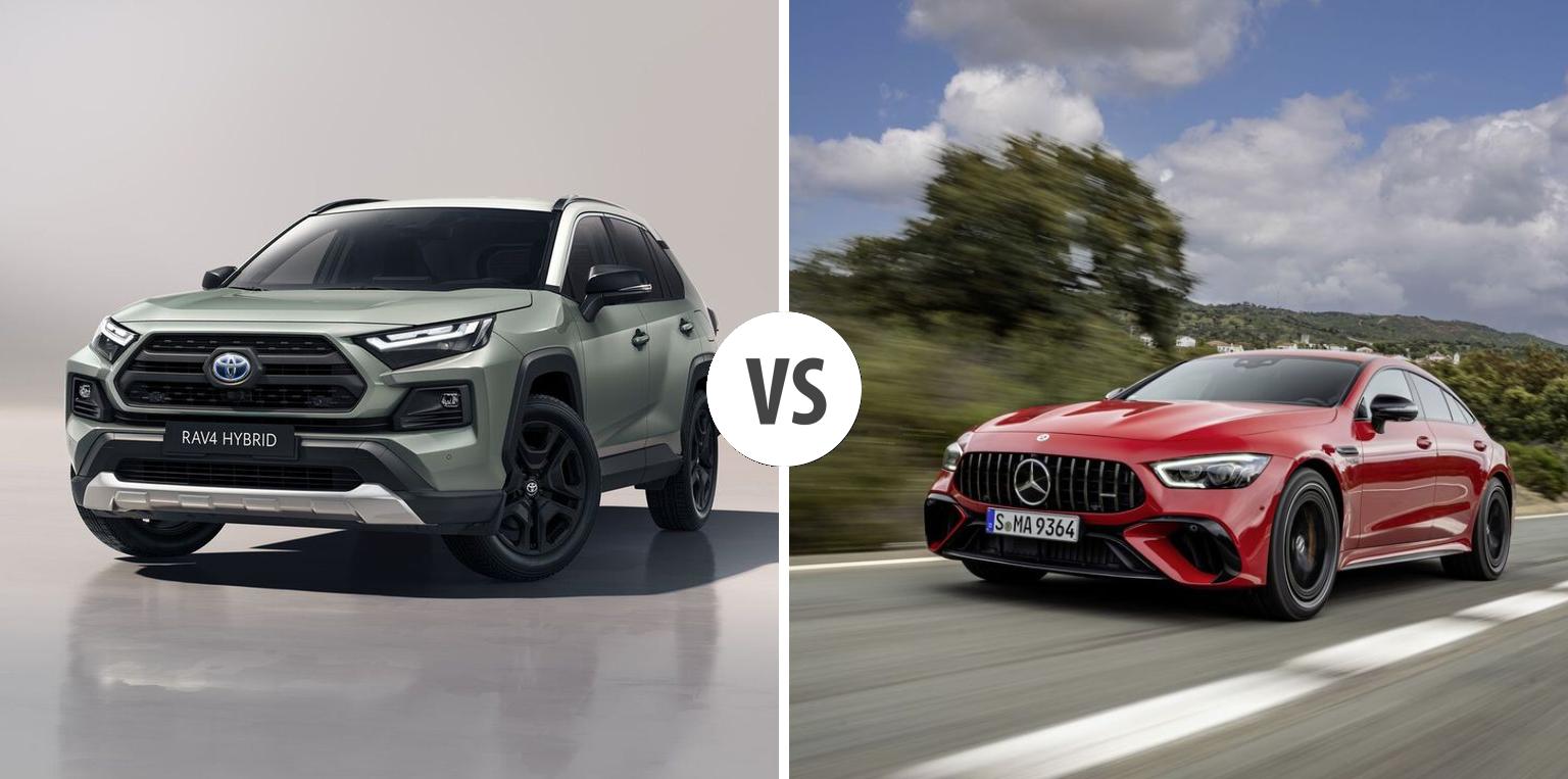 Toyota RAV4 VS Mercedes AMG GT 4-Türer Coupé – Vergleiche Preise ...