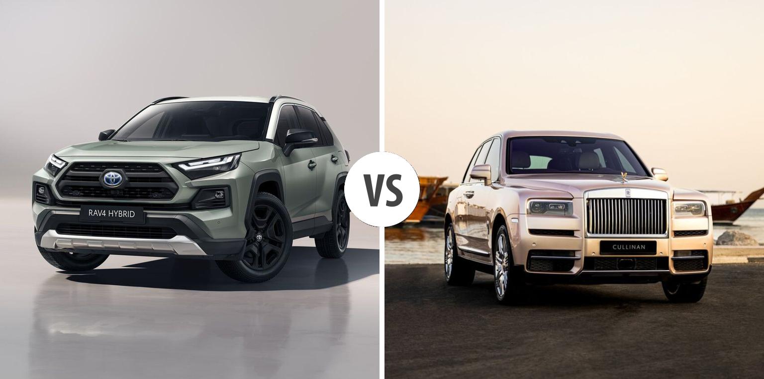 Toyota RAV4 VS Rolls-Royce Cullinan – Vergleiche Preise, Leistung, Kofferraum & Ausstattungen ...