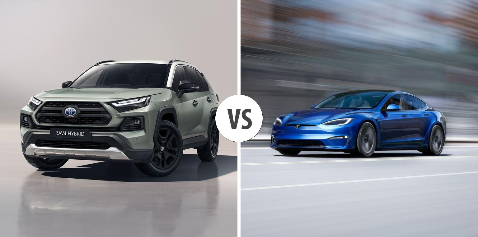 Toyota RAV4 VS TESLA Model S Autovergleich | AUTOGOTT.DE