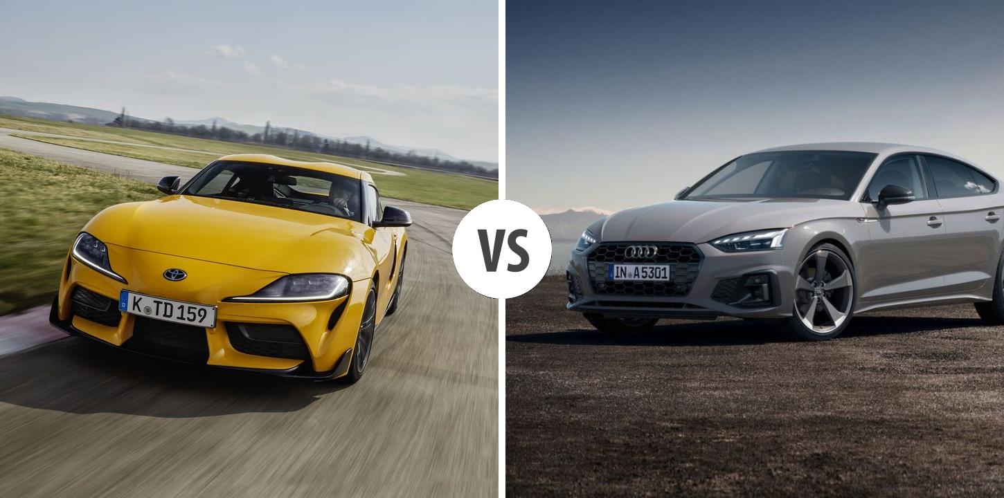 Toyota Supra VS Audi A5 Sportback – Vergleiche Preise, Leistung ...