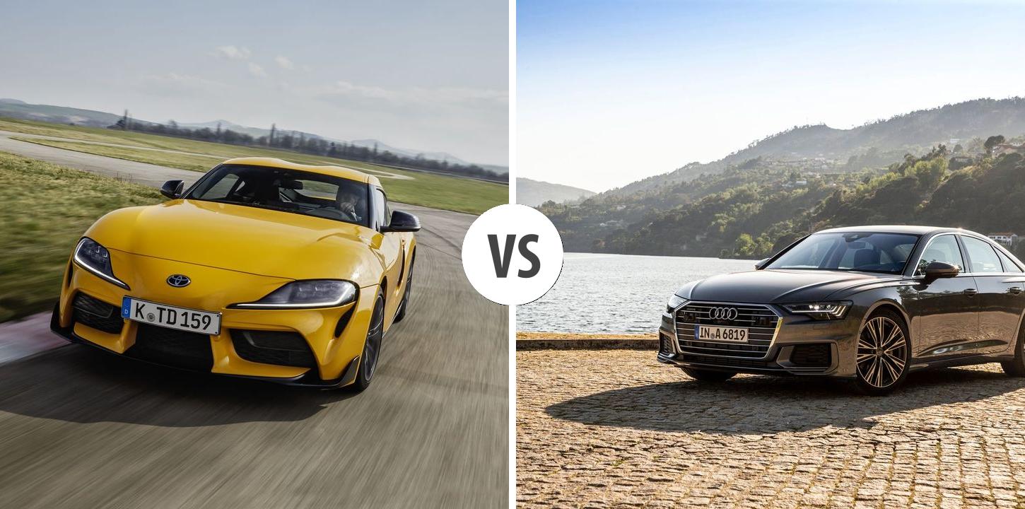 Toyota Supra VS Audi A6 Limousine – Vergleiche Preise, Leistung ...