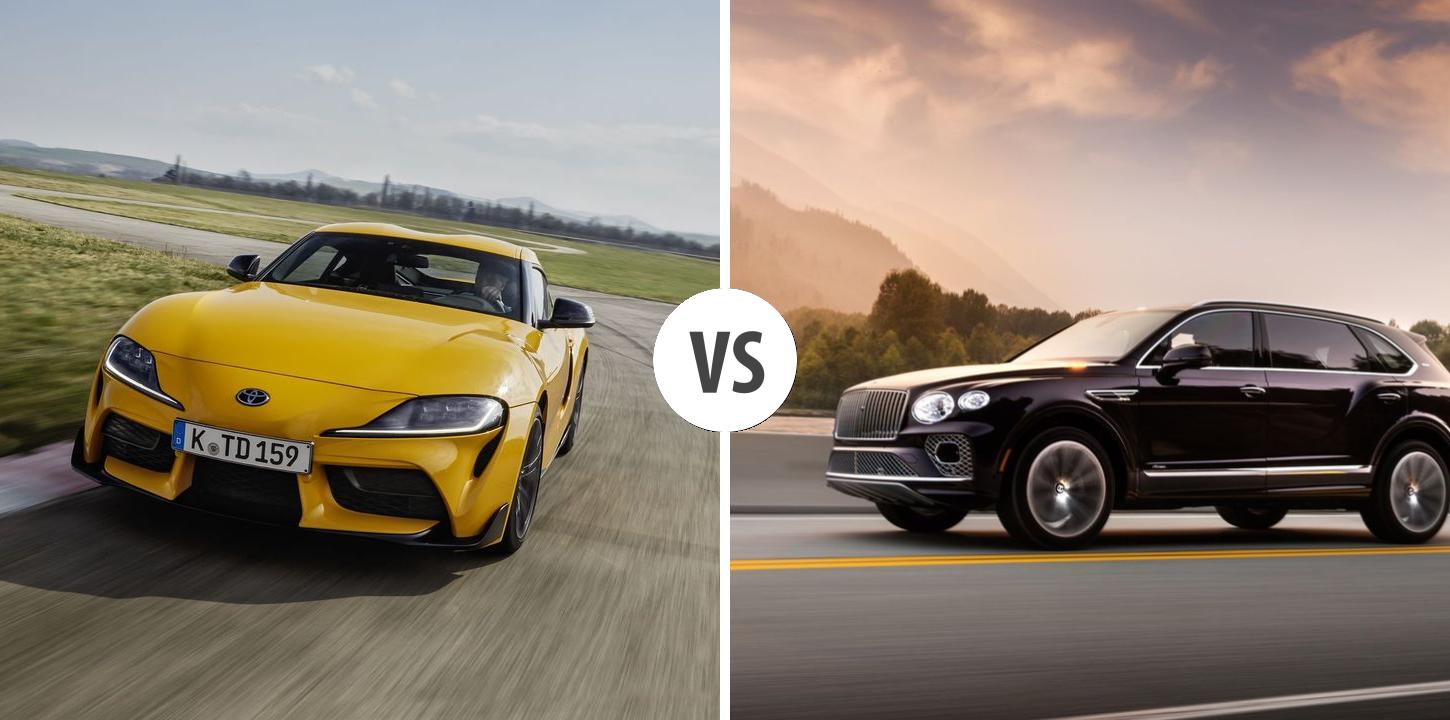 Toyota Supra VS Bentley Bentayga EWB – Vergleiche Preise, Leistung ...