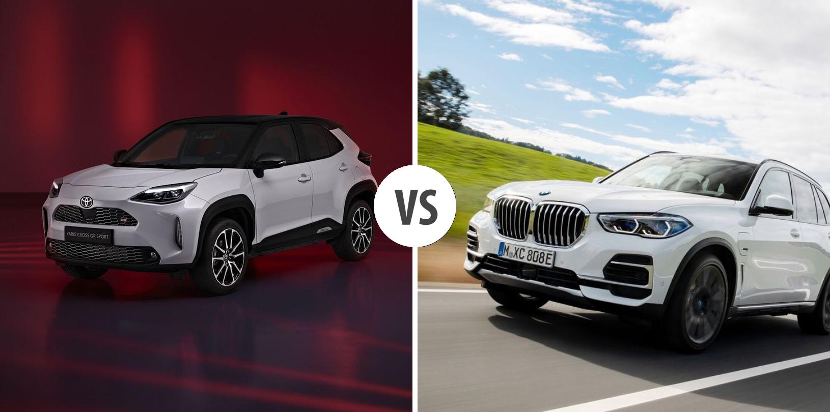Toyota Yaris Cross VS BMW X5 – Vergleiche Preise, Leistung, Kofferraum ...