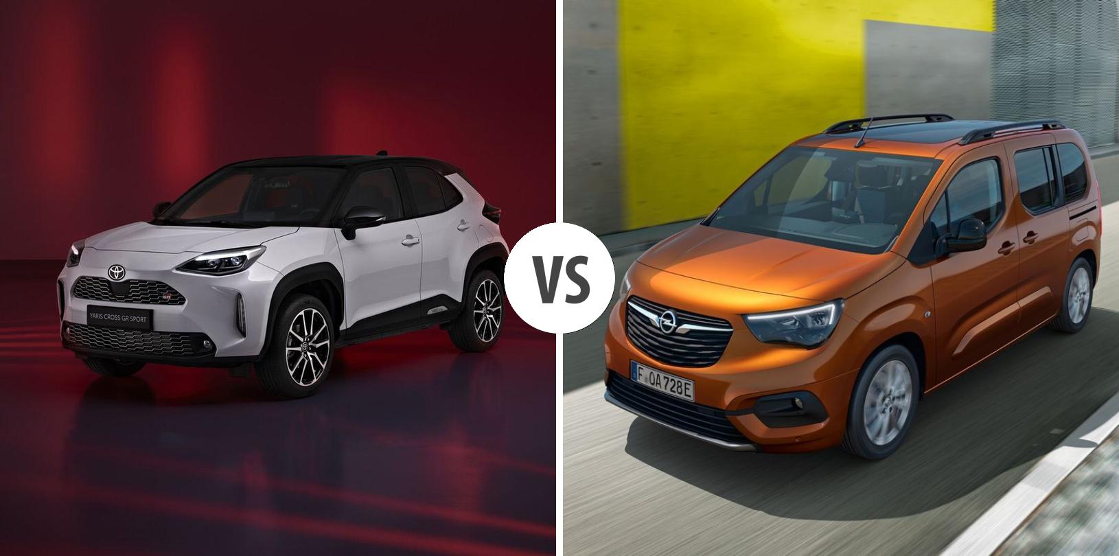 Toyota Yaris Cross VS Opel Combo Life Electric MPV – Vergleiche Preise ...