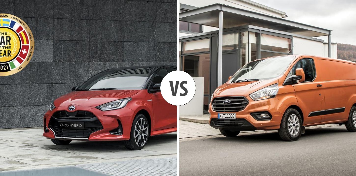 Toyota Yaris VS Ford Transit Custom Transporter – Vergleiche Preise ...