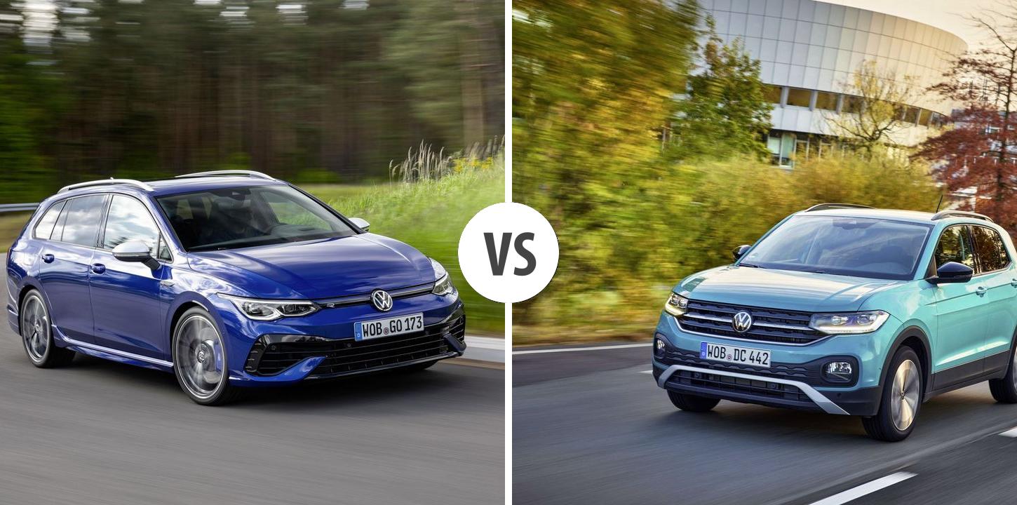 Volkswagen Golf Variant VS Volkswagen T-Cross Autovergleich | AUTOGOTT.DE