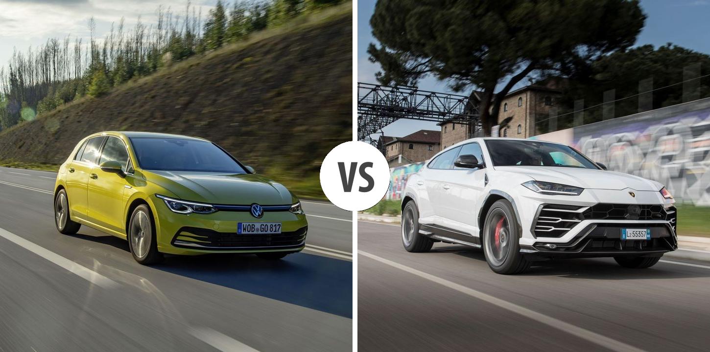 Volkswagen Golf VS Lamborghini Urus – Vergleiche Preise, Leistung ...