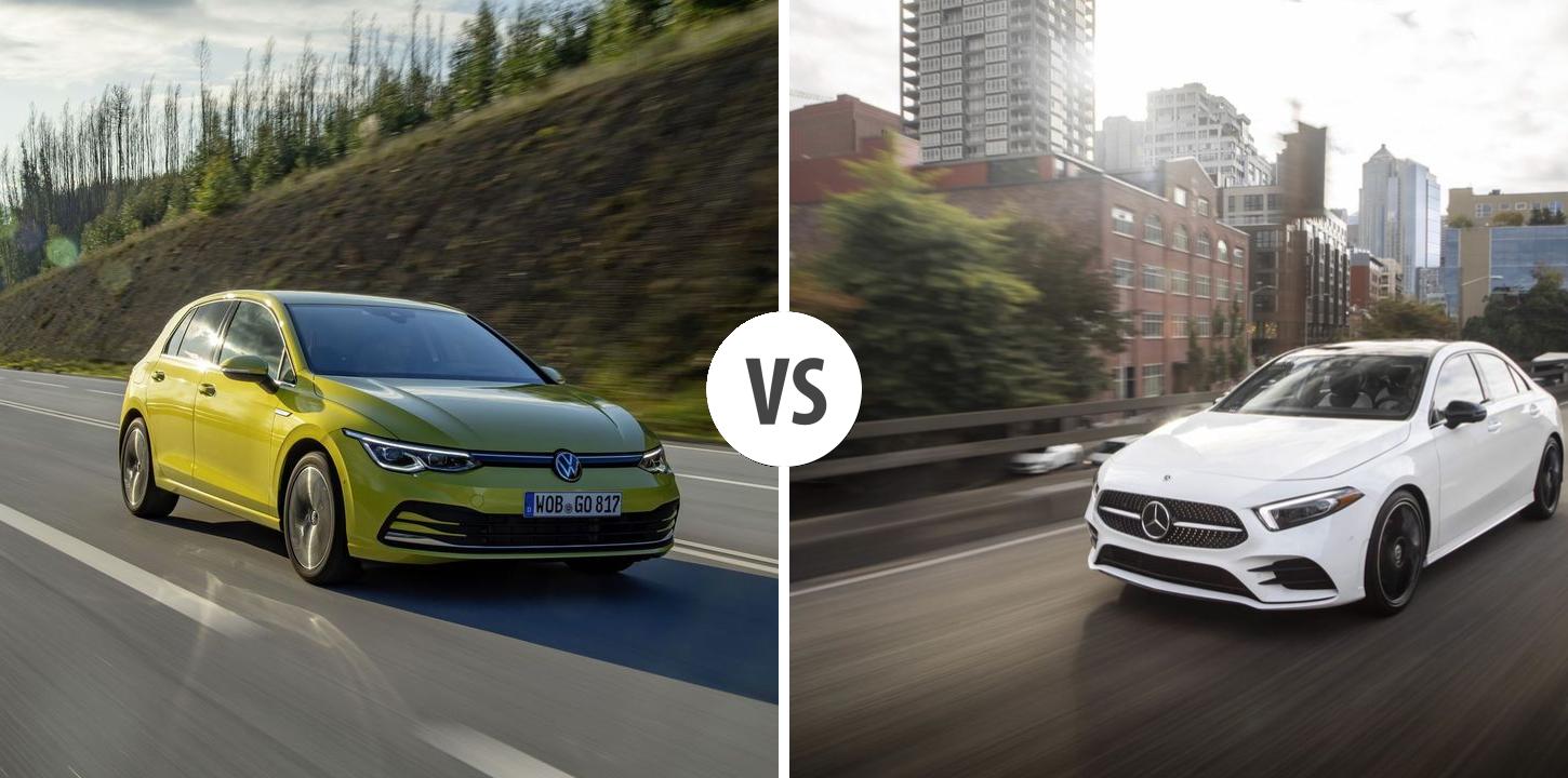 Volkswagen Golf VS Mercedes A-Klasse Limousine – Vergleiche Preise ...