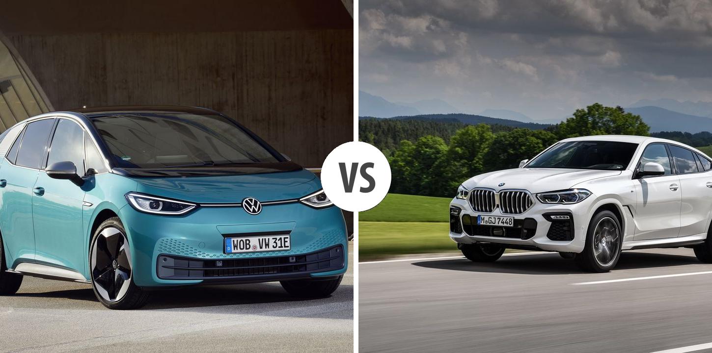 Volkswagen ID.3 VS BMW X6 – Vergleiche Preise, Leistung, Kofferraum ...