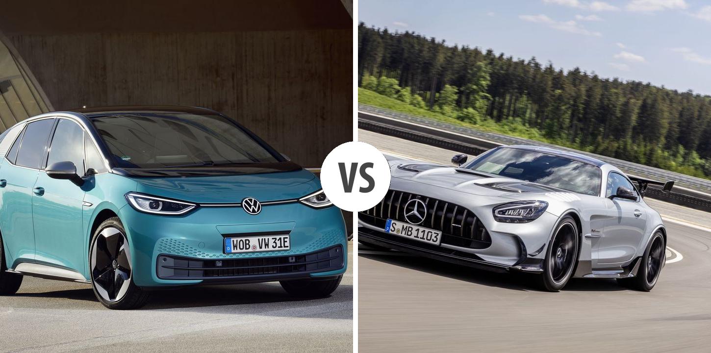 Volkswagen ID.3 VS Mercedes AMG GT Coupé – Vergleiche Preise, Leistung ...