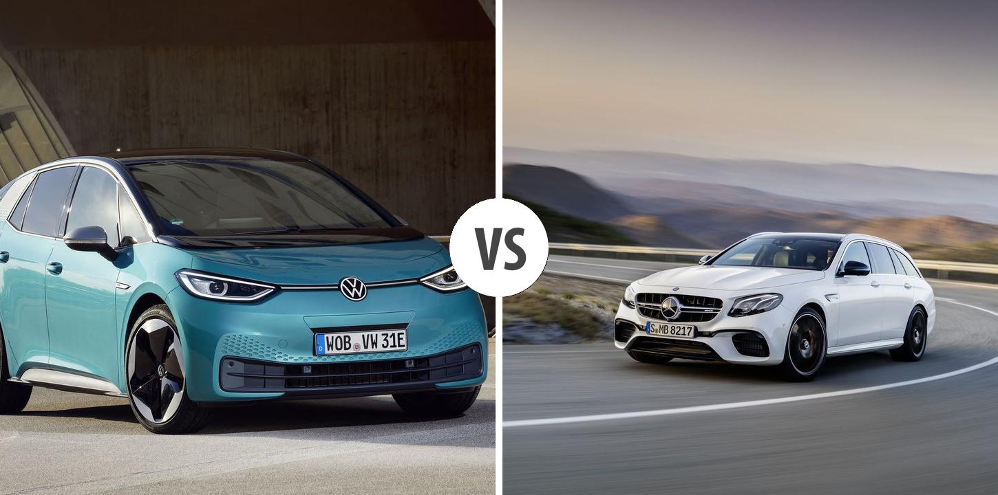 Volkswagen ID.3 VS Mercedes E-Klasse T-Modell – Vergleiche Preise ...