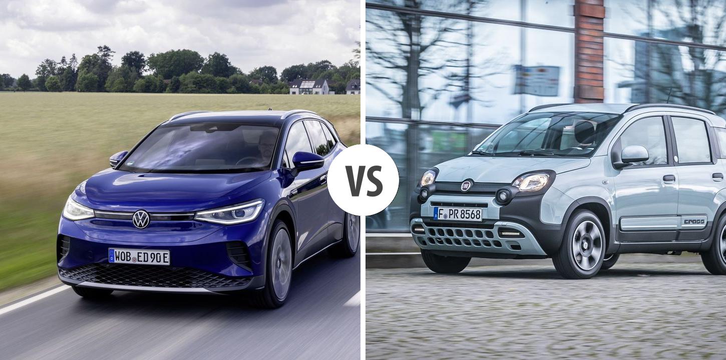 Volkswagen ID.4 VS FIAT Panda – Vergleiche Preise, Leistung, Kofferraum ...