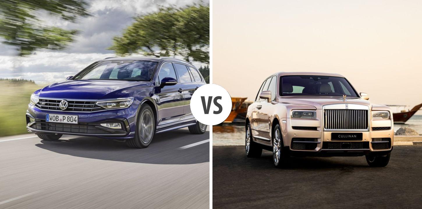 Volkswagen Passat Variant VS Rolls-Royce Cullinan Autovergleich ...