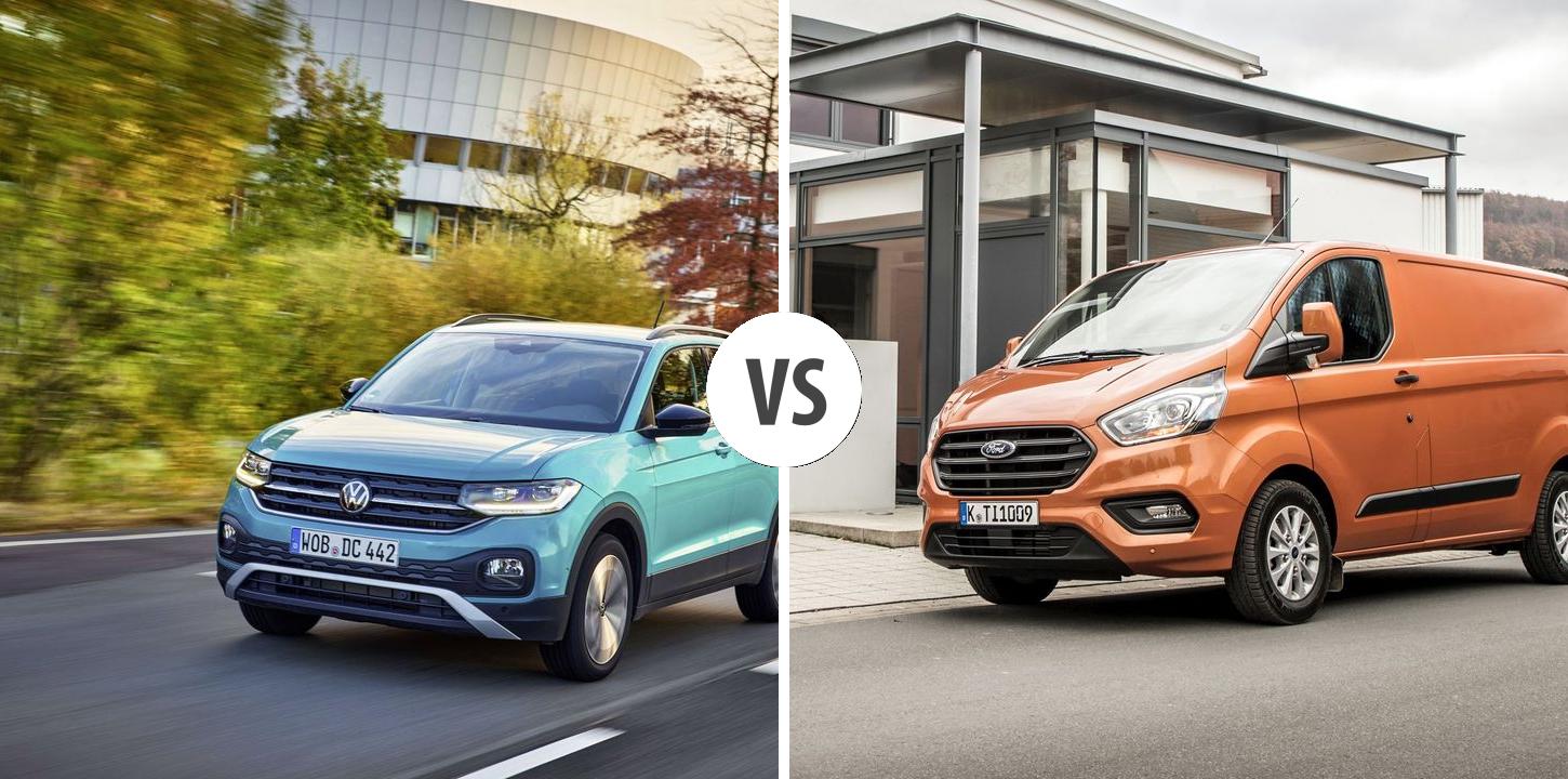 Volkswagen T-Cross VS Ford Transit Custom Transporter – Vergleiche ...