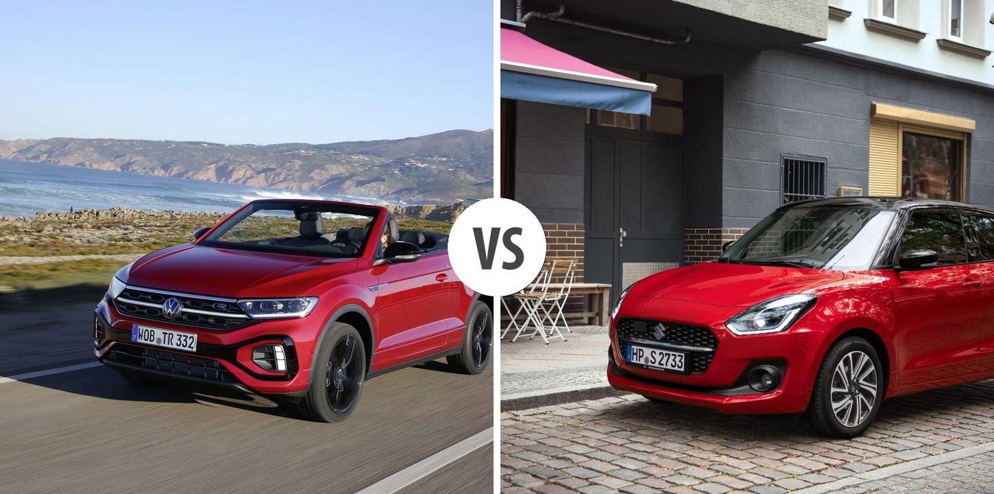 Volkswagen T-Roc Cabriolet VS Suzuki Swift – Vergleiche Preise ...