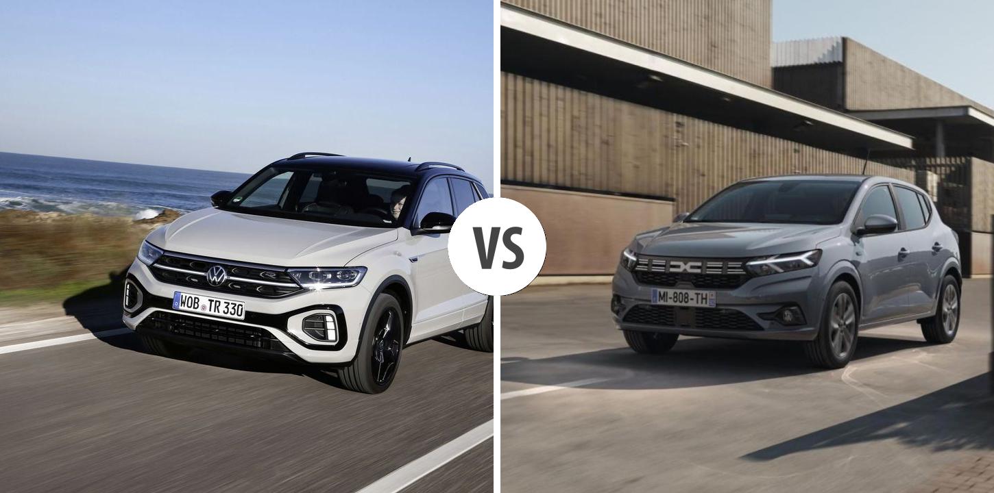 Volkswagen T-Roc VS Dacia Sandero – Vergleiche Preise, Leistung ...