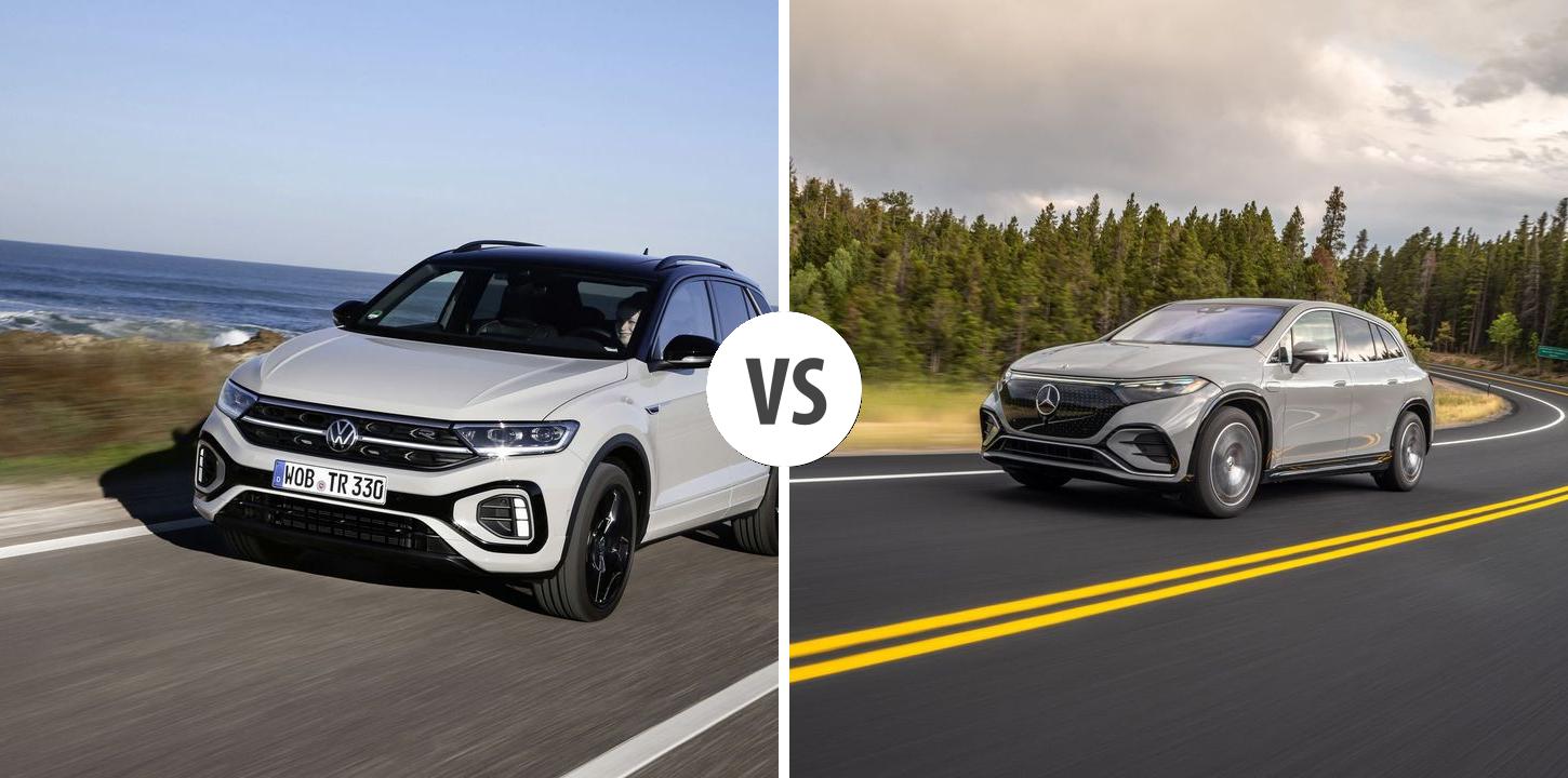 Volkswagen T-Roc VS Mercedes EQS SUV Autovergleich | AUTOGOTT.DE