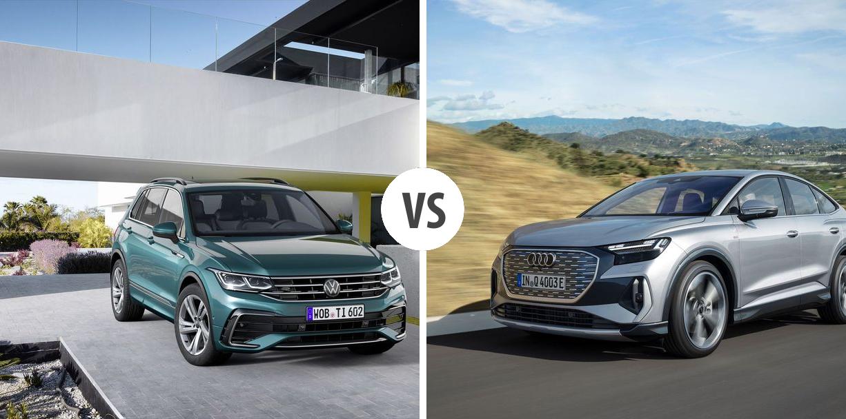 Volkswagen Tiguan VS Audi Q4 Sportback e-tron – Vergleiche Preise ...